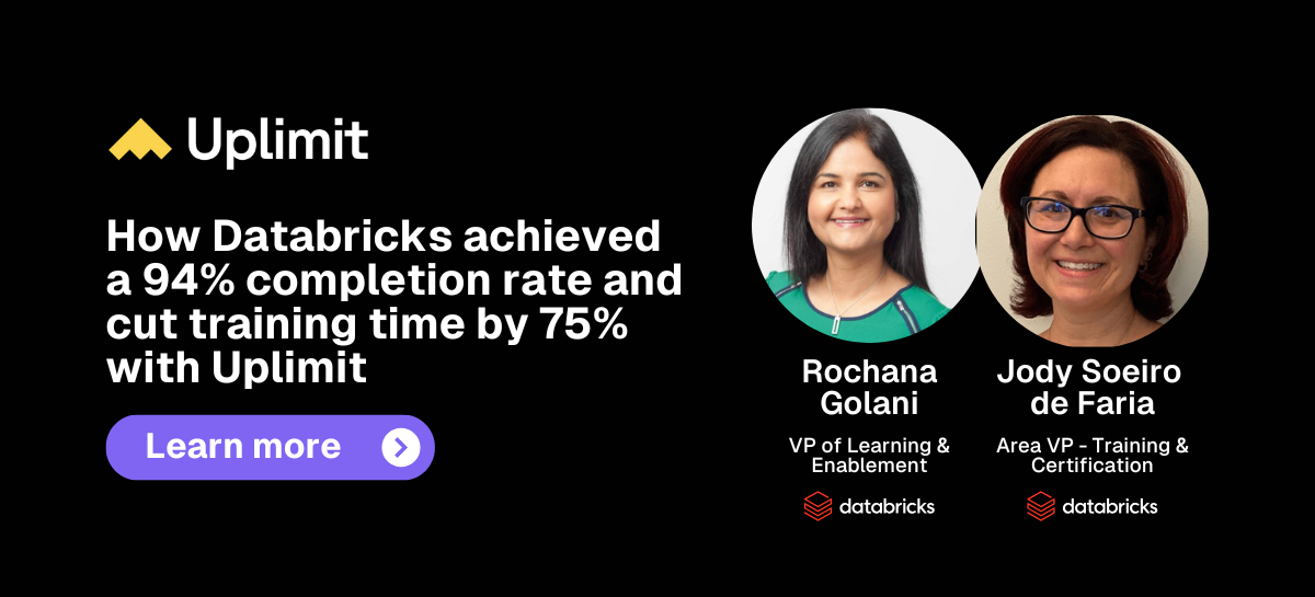 How Databricks achieved a 94% completion rate & cut training time by 75%